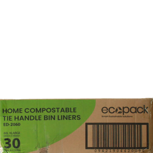 ECO-PAC HOME COMPOSTABLE TIE HANDLE BIN LINERS | Ezy Commercial Supplies NZ